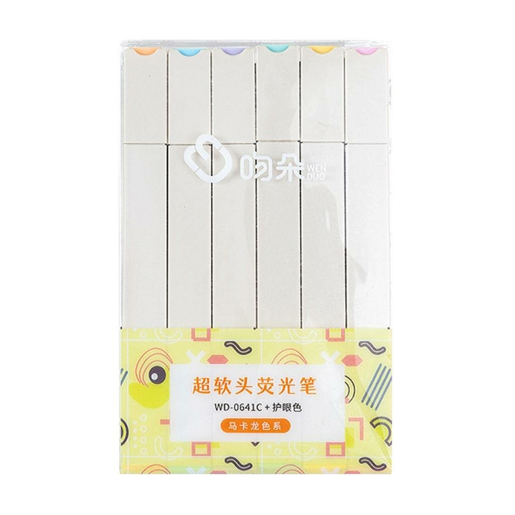 Маркеры с фиберным наконечником, Макарон с одной головкой