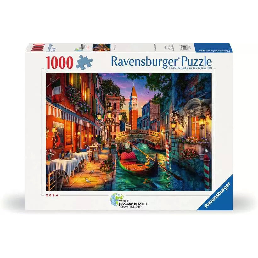 Пазл Ravensburger 1000 Венеция в огнях, арт.01439, классический