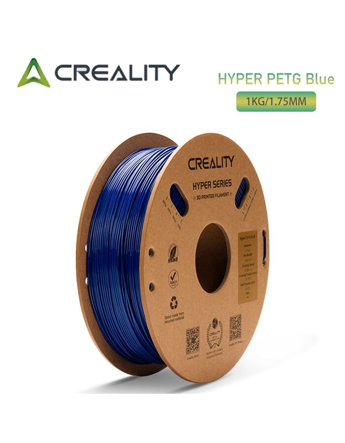 Филамент CREALITY Hyper-PETG 1.75мм 1кг черное — прочный, точный