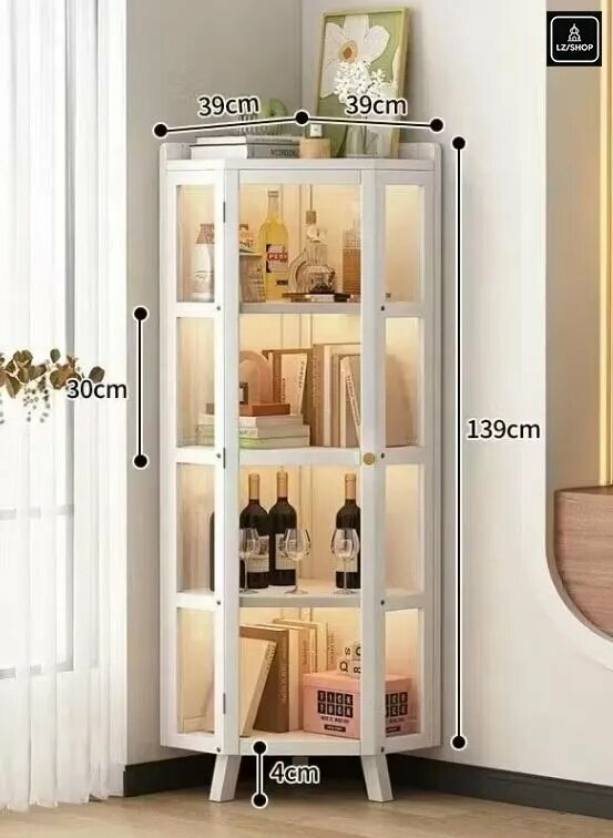 Шкаф-витрина, 39х39х139 см