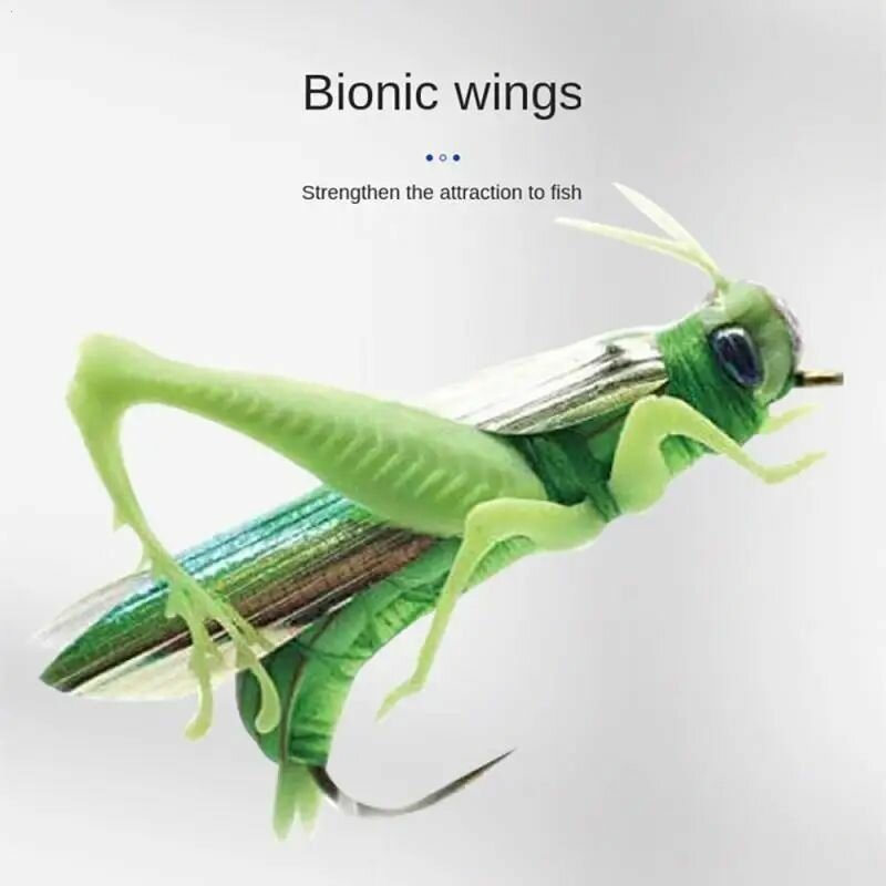 Бионическая приманка для рыбалки с насекомыми, кузнечик, гольян, жесткая приманка, воблер, искусственная S