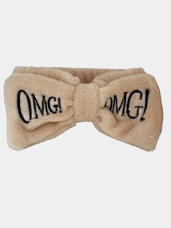 Косметическая повязка на голову "Бантик Omg!"