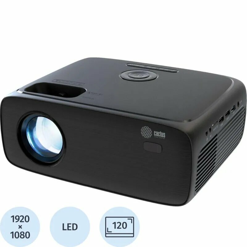 Проектор Cactus CS-PRM.07B. Full HD LCD 3200Lm ANSI 1500:1 3xHDMI 1.1, 2039601