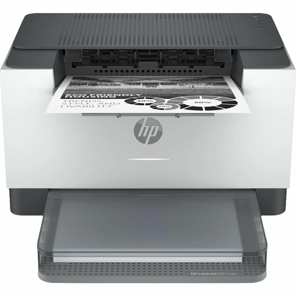 Принтер HP LaserJet M211dw 9YF83A лазерный, монохромный, белый, 1413189