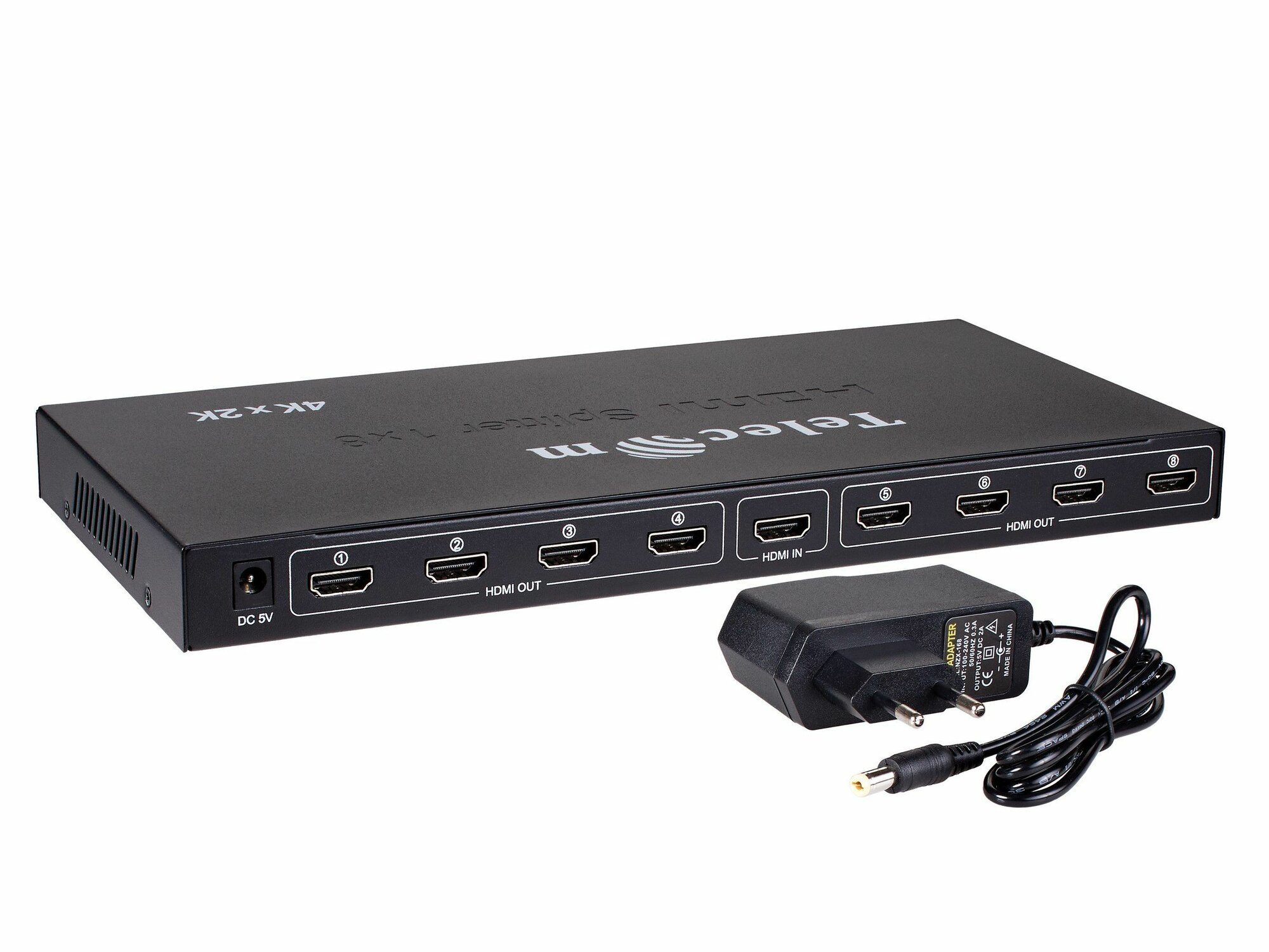 Разветвитель HDMI 1.4 на 8 портов Telecom 4K 30Hz (TTS7010)