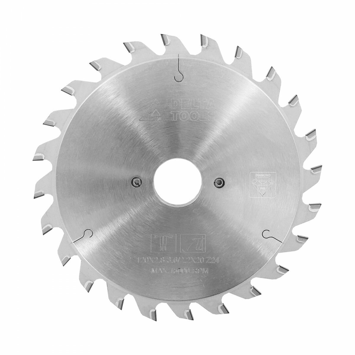 Deltatools Пила подрезная составная алмазная 120*20*2.8/3.6 12+12T