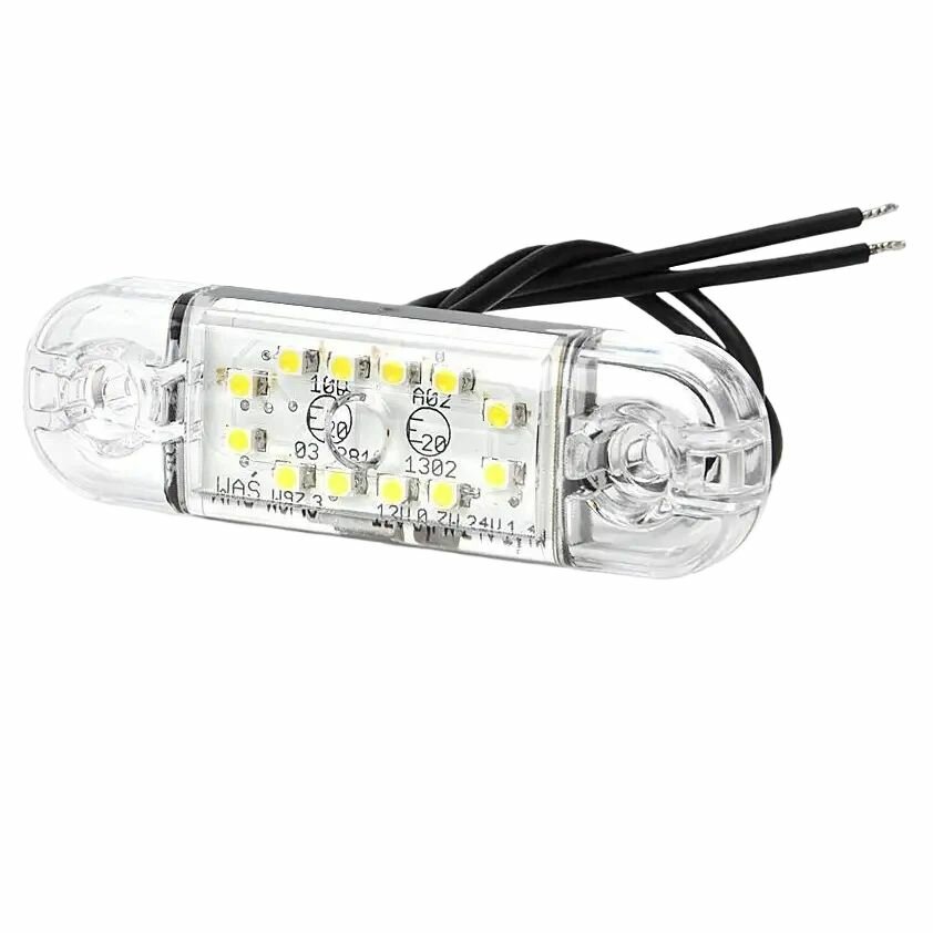 Фонарь габаритный передний WAS 716 W97.3 белый 84х24х10мм светодиод 12V-24V