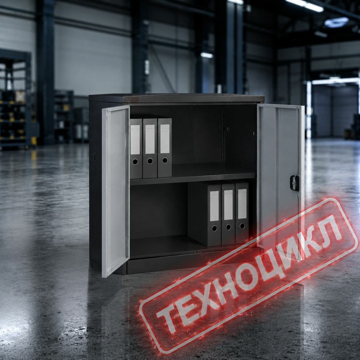 Металлический шкаф для документов ШАМ-0.5/920-370 техноцикл 832х920х370 мм, серый