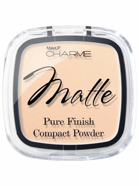 Charme Компактная пудра для лица Pure Matte, Тон 101 Фарфоровый