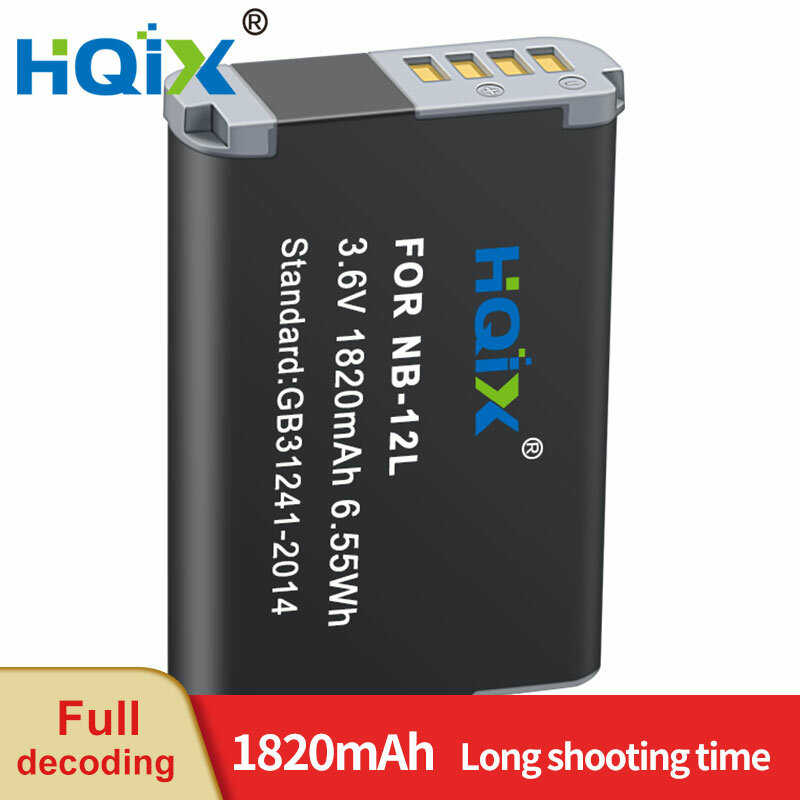 HQIX для Canon LEGRIA mini X PowerShot N100 GX1-Mark-Ⅱ камера NB-12L зарядное устройство Аккумулятор