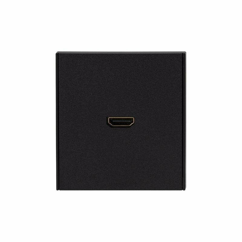 Розетка СП STRONG HDMI IP20 антрацит Kranz KR-78-0730-5