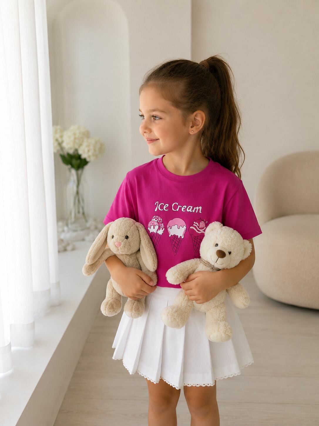 Футболка 8 марта, размер 80-152, розовый — фото 1