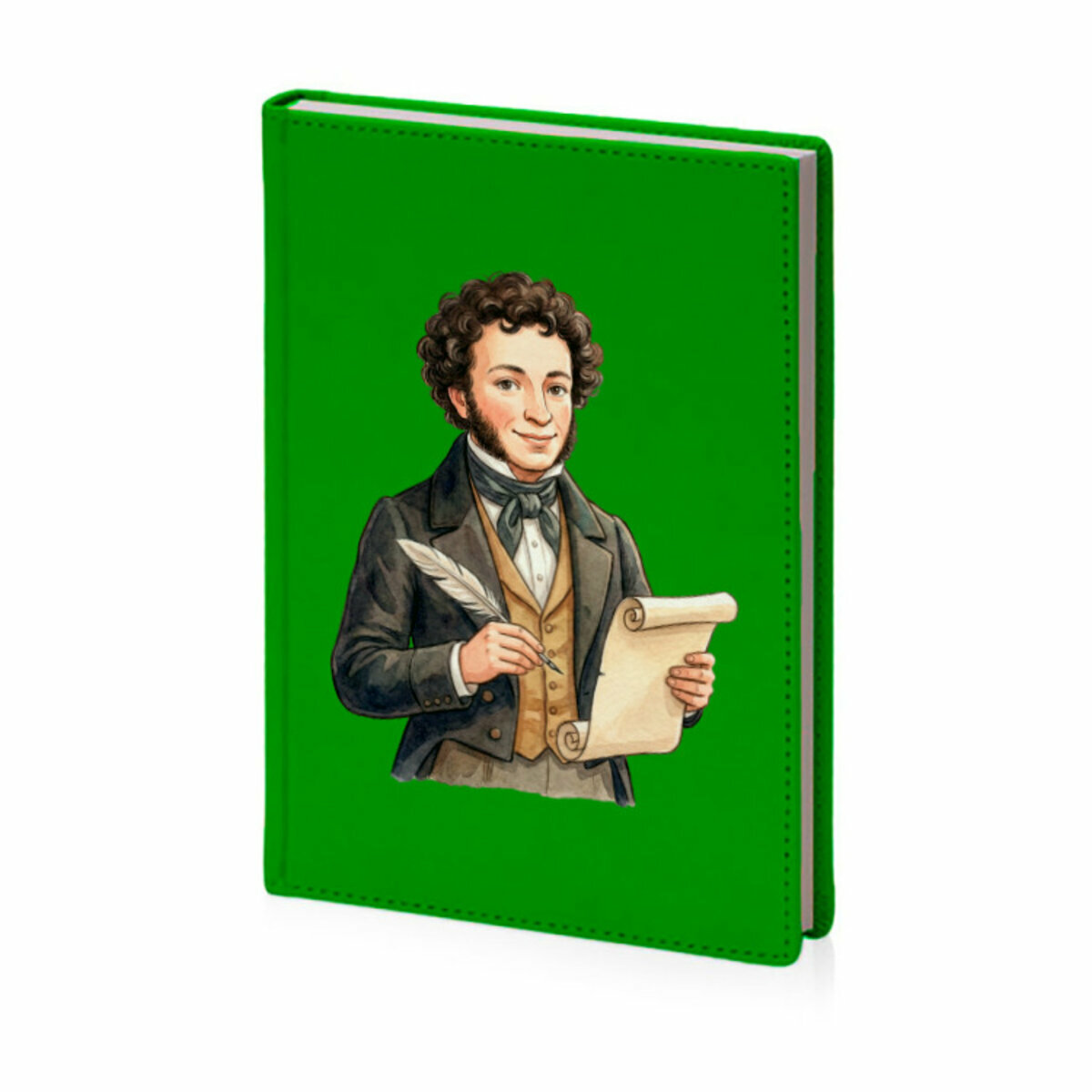 Ежедневник «Пушкин. Поэт» (зеленый)