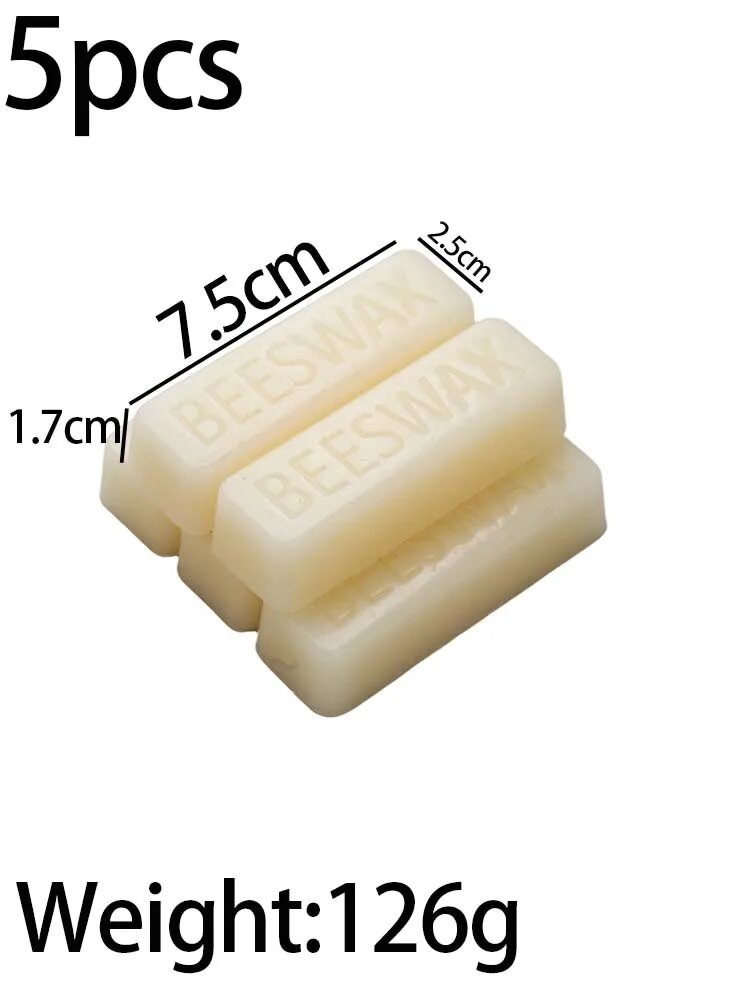UDOCOOL Воск пчелиный для свечей и рукоделия Бежевый, 5pcs White beeswax