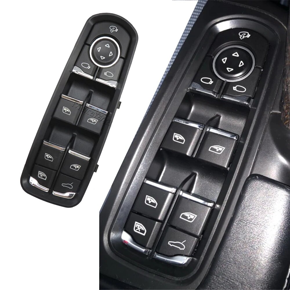 Переключатель стеклоподъемника Porsche Panamera/Macan/Cayenne, With Window Logo