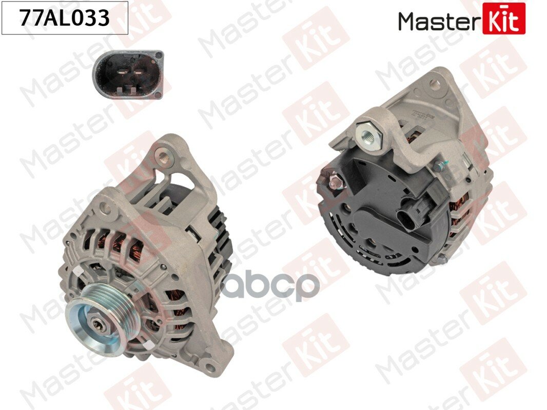 77AL033 Генератор AUDI A6 VW PASSAT 97-05 (14V 90A) MasterKit арт. 77al033