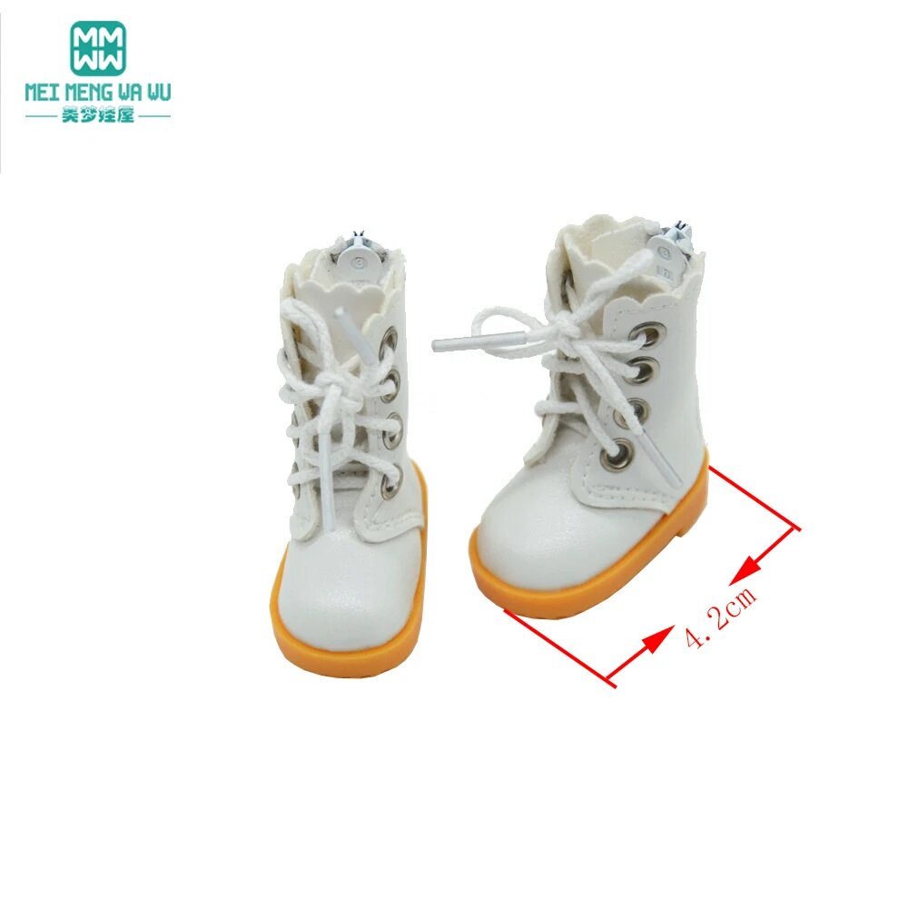Белые ботинки для кукол 30 см, BJD-6-004-A