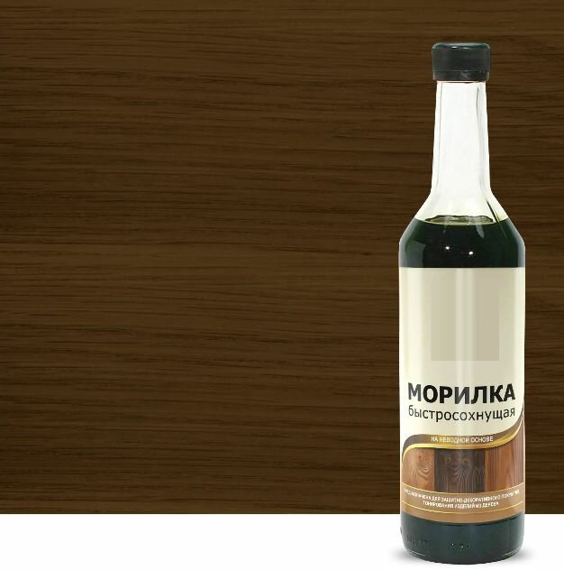 Морилка для дерева объемом 0.5 л цвет дуб для защиты и декорирования деревянных изделий и деталей, придаст благородный внешний вид и защитит от внешнего воздействия