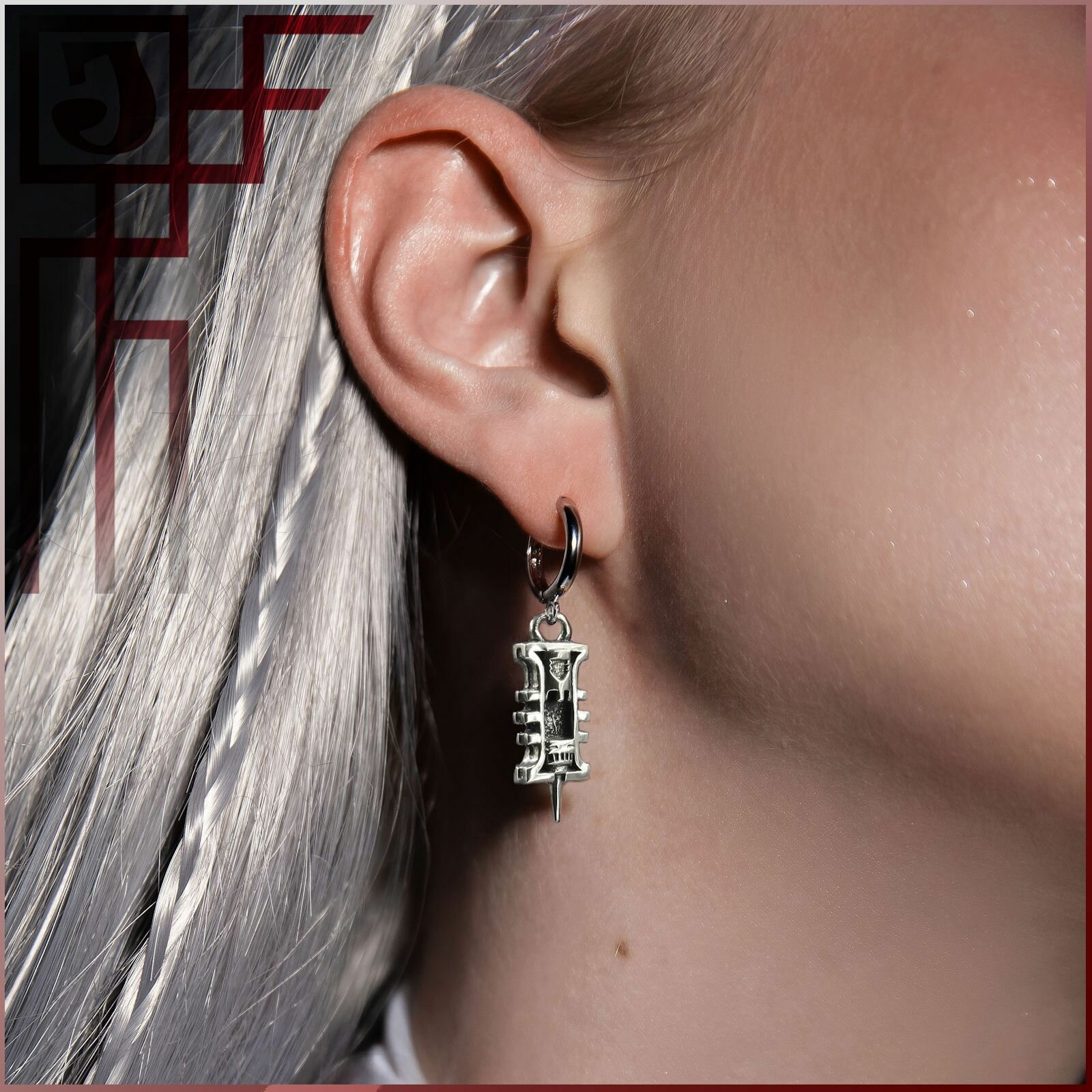 Моносерьга, эмаль