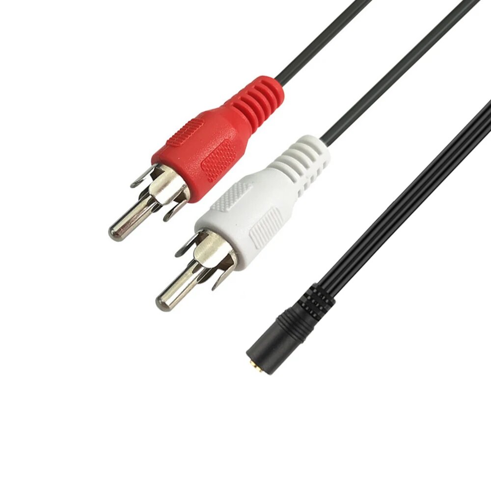 Кабель RCA с разъемом 3,5 мм на 2RCA разъем «Мама-папа», аудиокабель с разъемом для наушников 3,5, AUX Y-образный адаптер для усилителей DVD