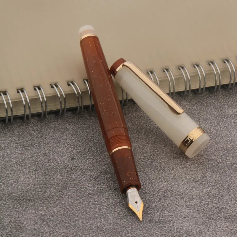 Перьевая ручка JINHAO 82 прозрачная ЭФ, coffee white