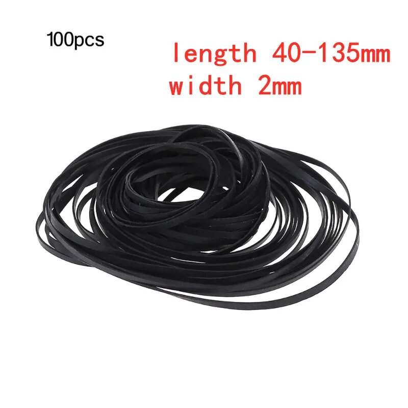 Резиновые ремни 100шт, 40-135мм, 2mm