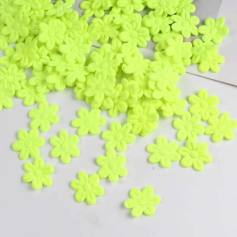 Войлочные цветочки fluorescence, 100 шт