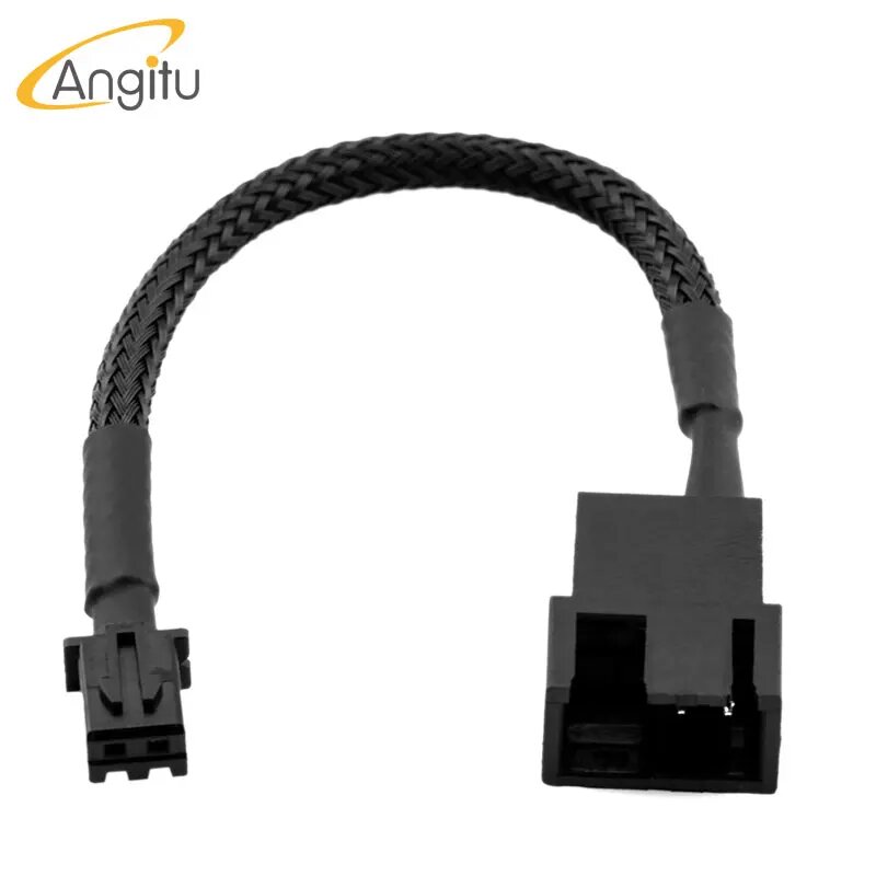 Кабель-адаптер Angitu 2-pin на 3/4-pin черный 2.5 type