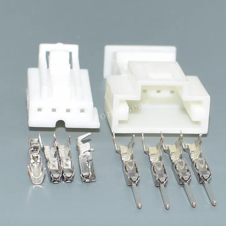 Разъем 4-контактный Shhworldsea, 1set male female