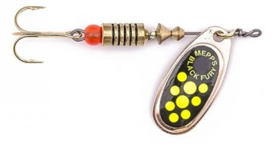Блесна вращающаяся MEPPS Black Fury 4.5г №2 #S bl chart