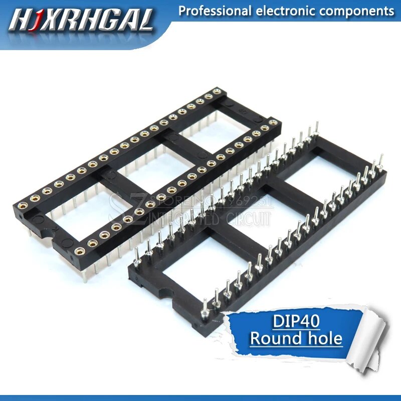 5 шт. IC разъемы HJXRHGAL DIP-40 круглые отверстия 40 контактов