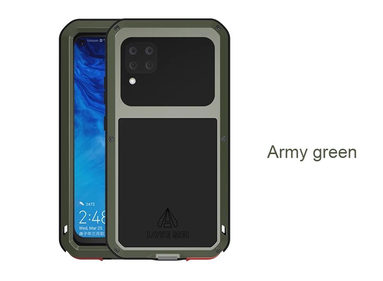 Для Samsung Galaxy A54 A34 A53 A51 A71 A20 A30 A50 A70 Чехол LOVE MEI Зеленый, green, For Galaxy A52