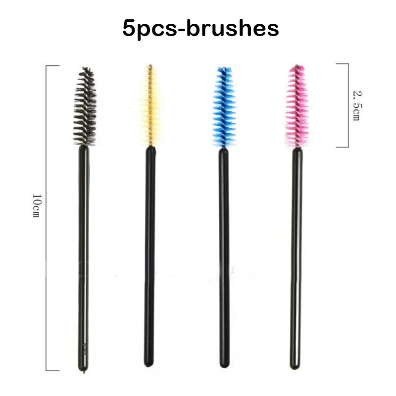 Кисти для ресниц Lanjinglin 5/50 шт. 5PCS-Random