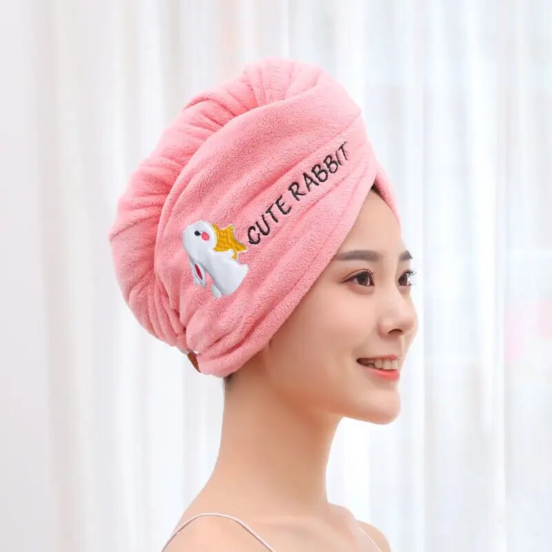 Волшебная шапочка для душа из микрофибры Розовый, pink