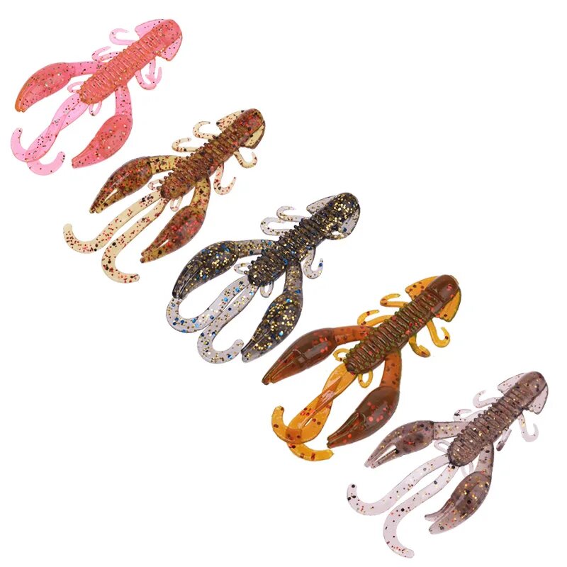 Силиконовые приманки 50мм, Mixed Colors, 10шт