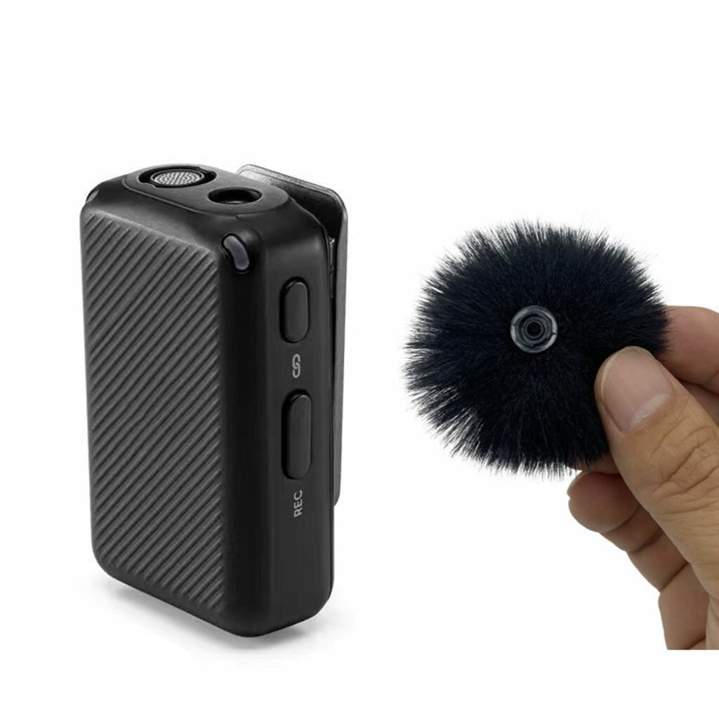 DJI DJI MIC беспроводной петличный микрофон с защитой от ветра для волос-Черно-белый