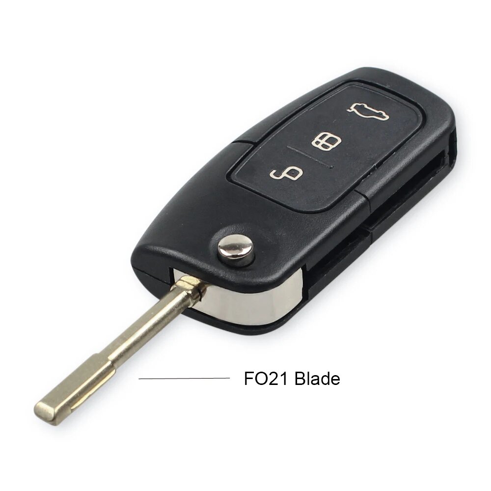 KEYYOU для Ford Focus 2 3 Mondeo Fiesta C Max S Max Galaxy Fob 3 кнопки модифицированный откидной складной чехол для дистанционного управления автомобильным ключом FO21 Blade