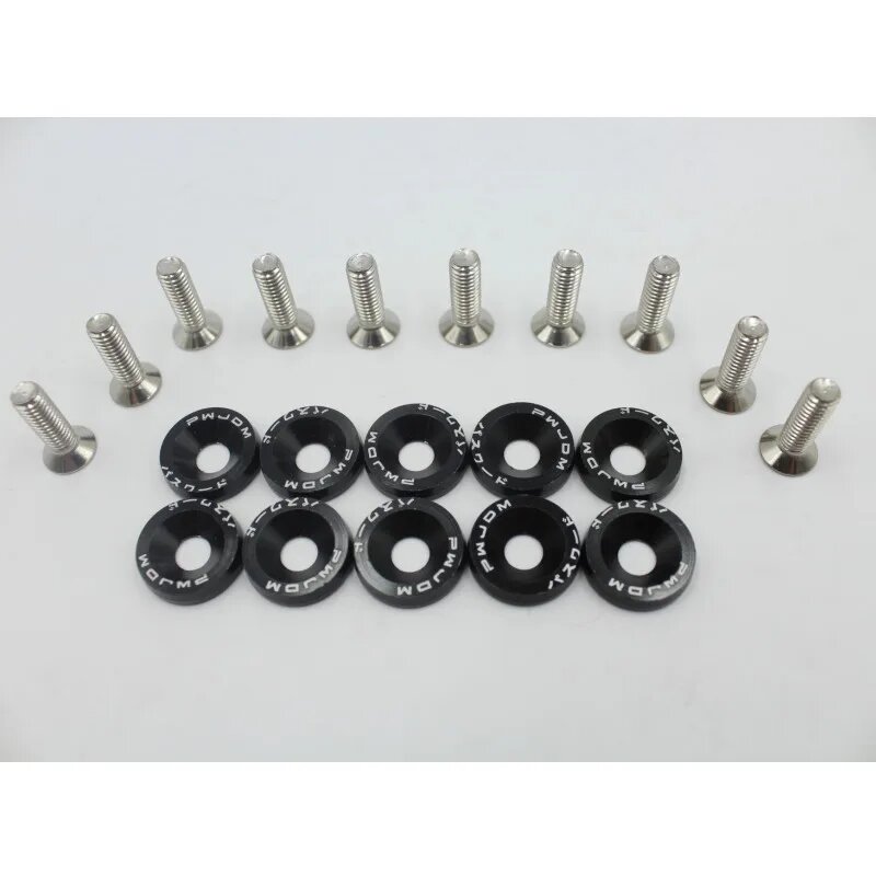 Комплект крепежных деталей ZAHDZ M6 JDM 10 шт Black