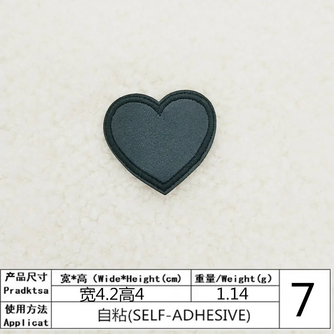 Самоклеящиеся черные нашивки из искусственной кожи в стиле милитари с вышивкой для одежды, круглые звездные отверстия, ремонтные наклейки на одежду в полоску