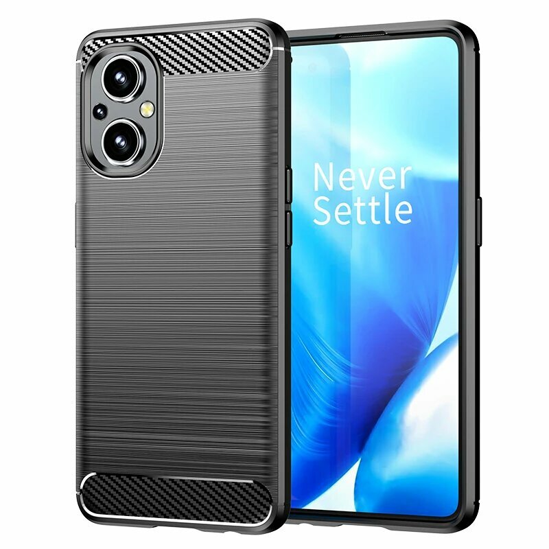 Чехол для Oppo Reno 8Z 5G, черный, карбон