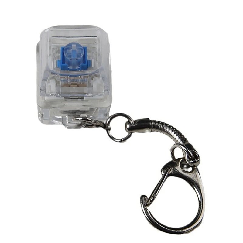 Механические переключатели клавиатуры, 1 шт, тестер, брелок, игрушка, инструмент для снятия стресса со светодиодом