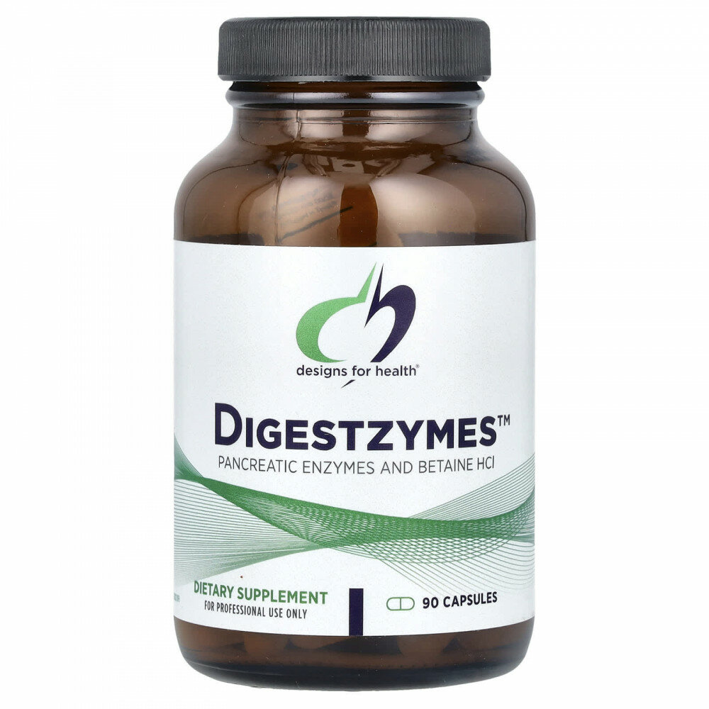 Designs For Health, Digestzymes ™, 90 капсул