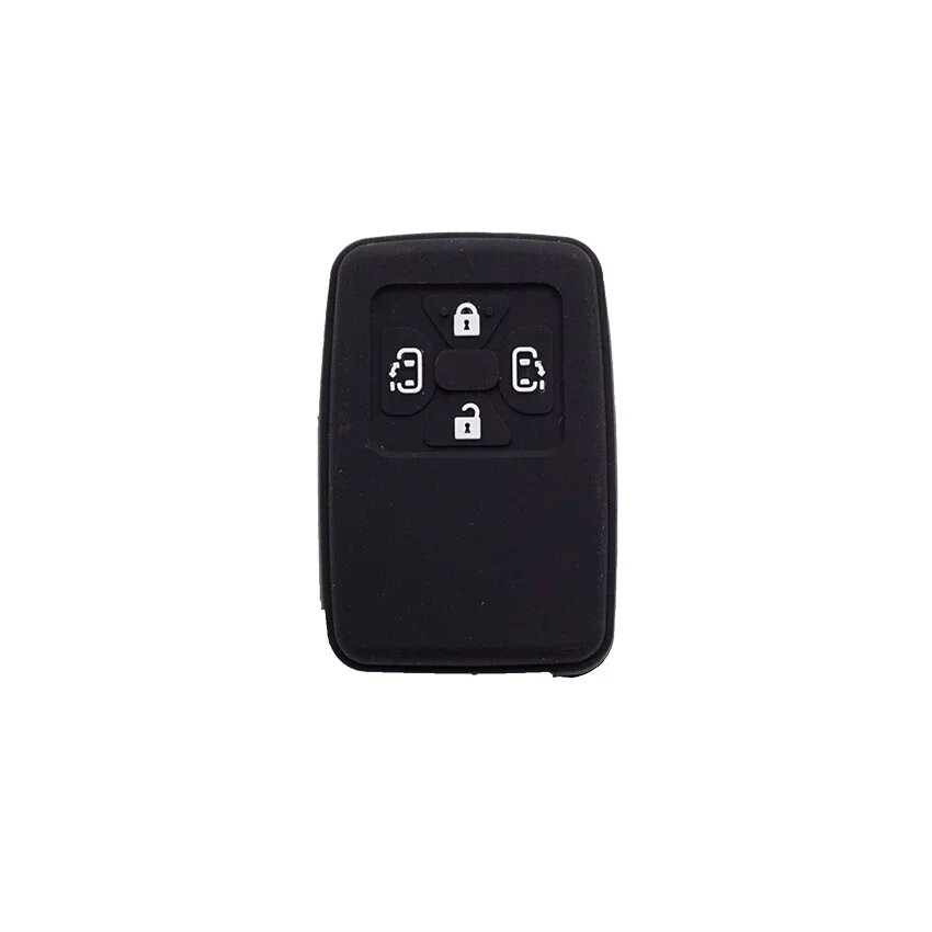 Силиконовый чехол для ключа Toyota Estima Alphard Vellfire, Black, 4 кнопки