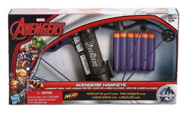 Игрушечное оружие, лук Bow Hawkeye Marvel, пластик, фиолетовый — фото 1