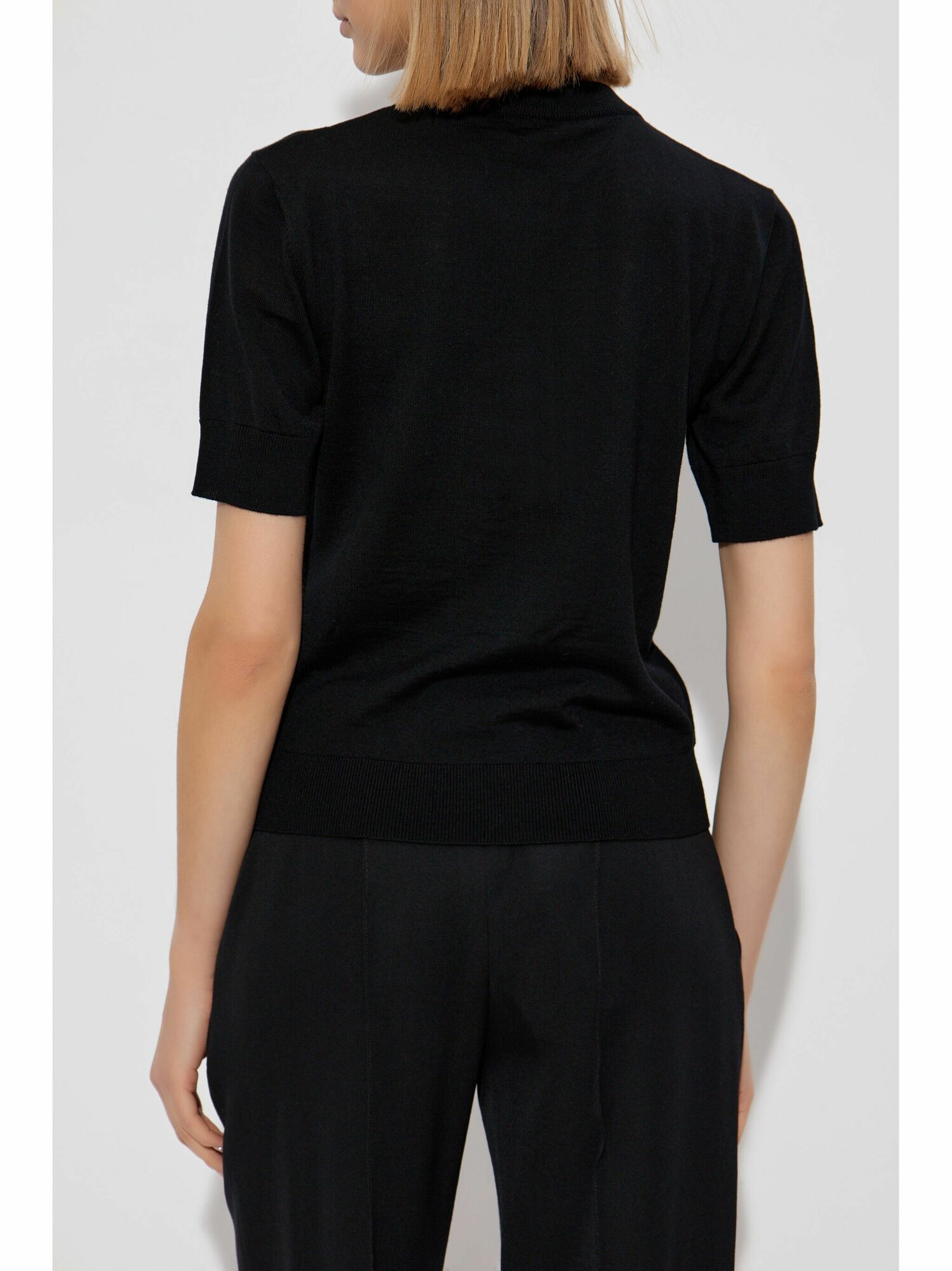 Футболка BALMAIN, размер 36, black/black — фото 1