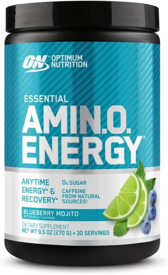 Аминокислотный комплекс OPTIMUM NUTRITION Essential Amino Energy, Черничный мохито, 270 г