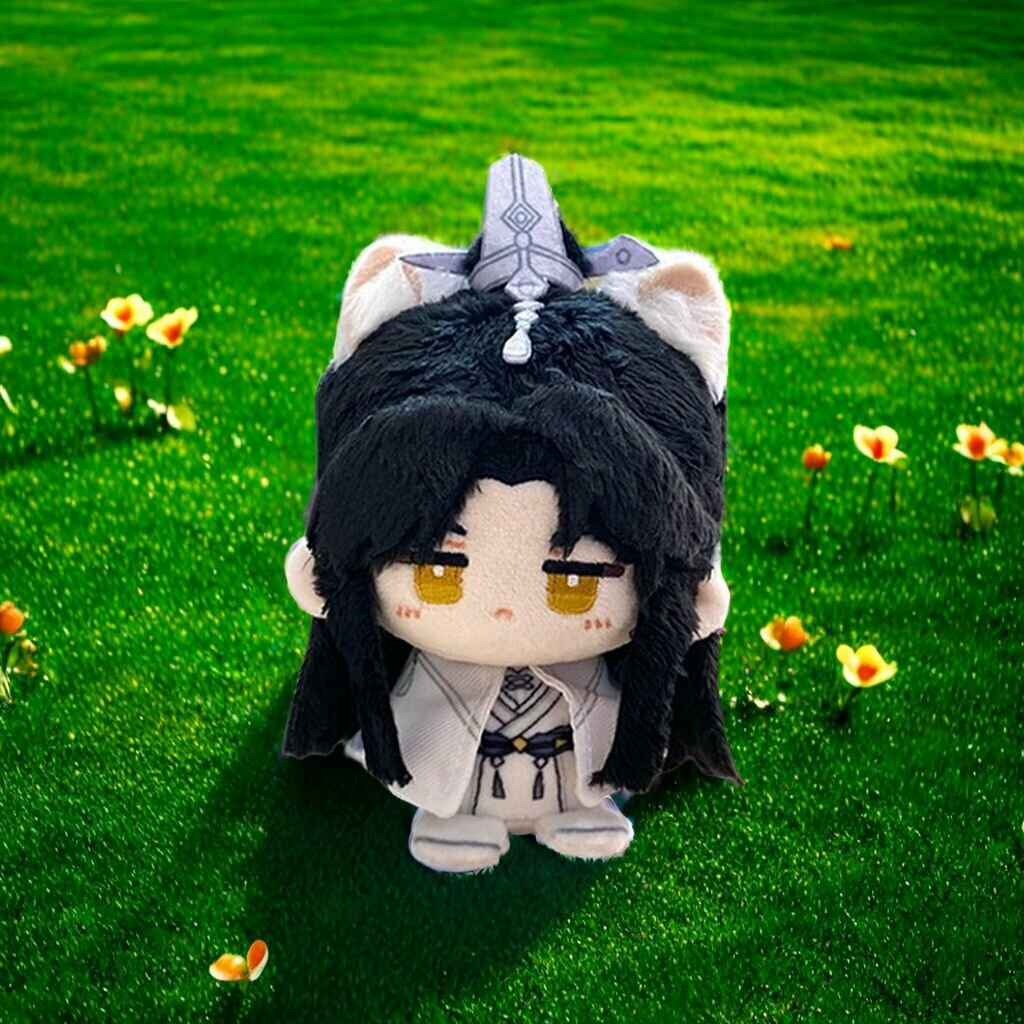 Аниме Мягкие Игрушки "Хаски и его учитель Белый Кот" Эрха / The Husky and His White Cat Shizun Chu Wanning Плюшевая Кукла Игрушка 12CM