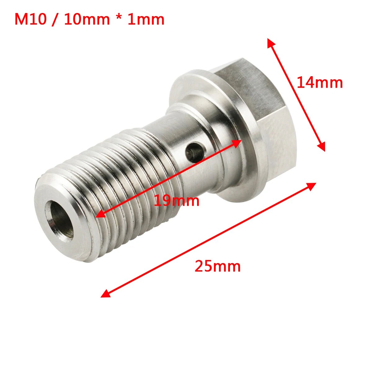 Болт-банджо M10x1.0, одно отверстие