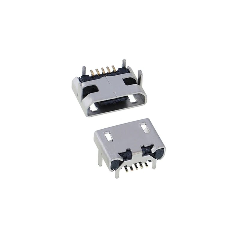 Micro USB Female Socket Connector, Flat mouth style, 20 шт