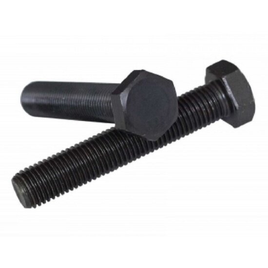 Болт Море-метизов DIN 933 класс прочности 12.9 оксид М24x85 мм, 5 шт BOLT93324855М